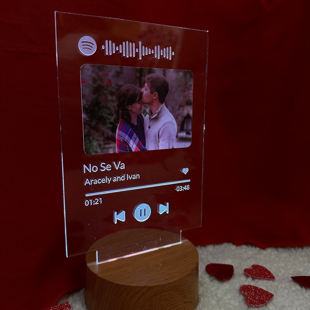 Personalized Music Plaque, Valentines Day Gift, Spotify Scannable Song ...
