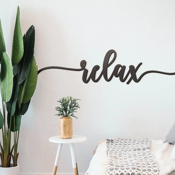 Relax Sign - Etsy