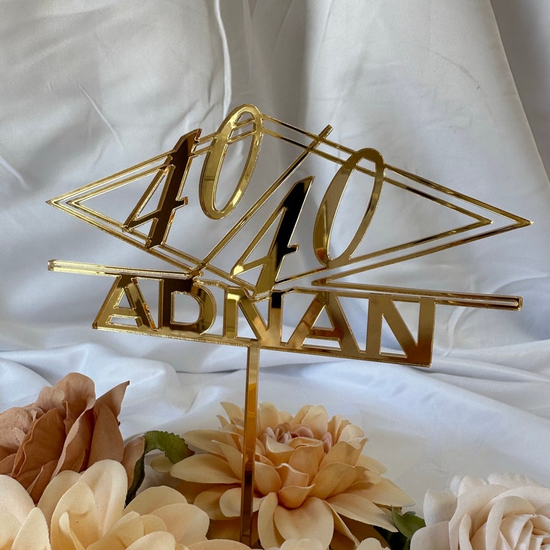 Cake Topper 40th Birthday - Etsy
