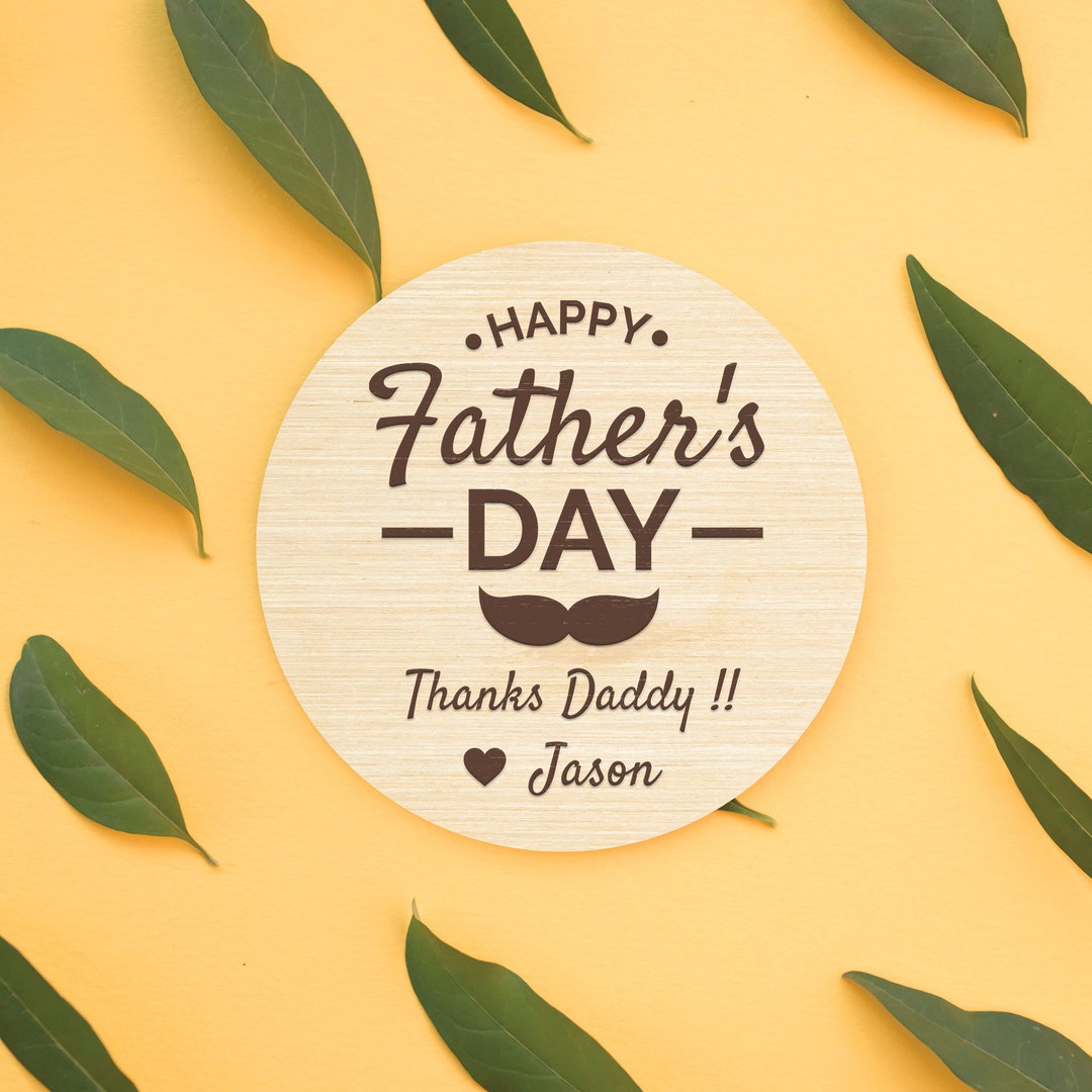 Father's Day Coasters Happy Father's Day Custom Father's Day Gifts ...