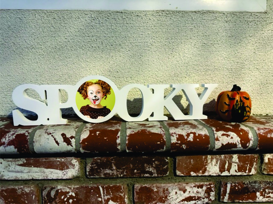 Wood Block With Custom Photo Spooky Wood Block Customized - Etsy