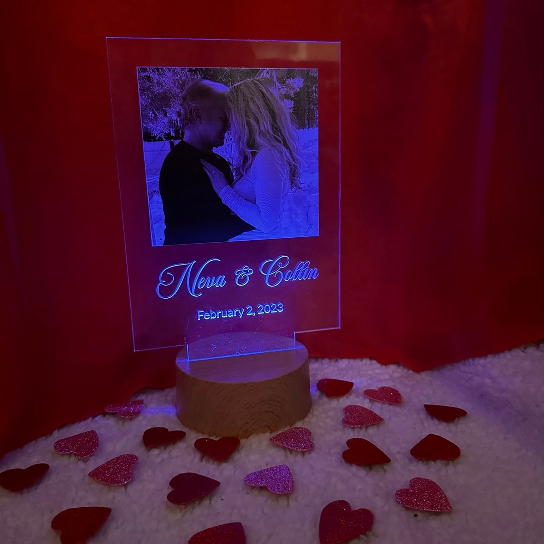 Custom Photo Lighted Plaque: Personalized Acrylic LED Sign - Etsy