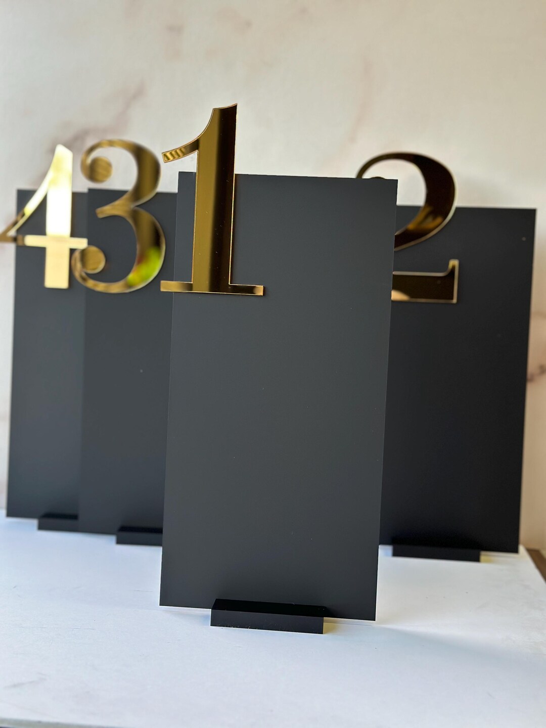 Simple Table Numbers for Large Wedding, Corporate Event, Holiday Party ...