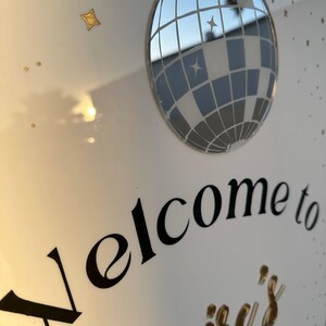 Disco Theme Welcome Sign, Welcome to Our Party, Custom Disco Sign ...