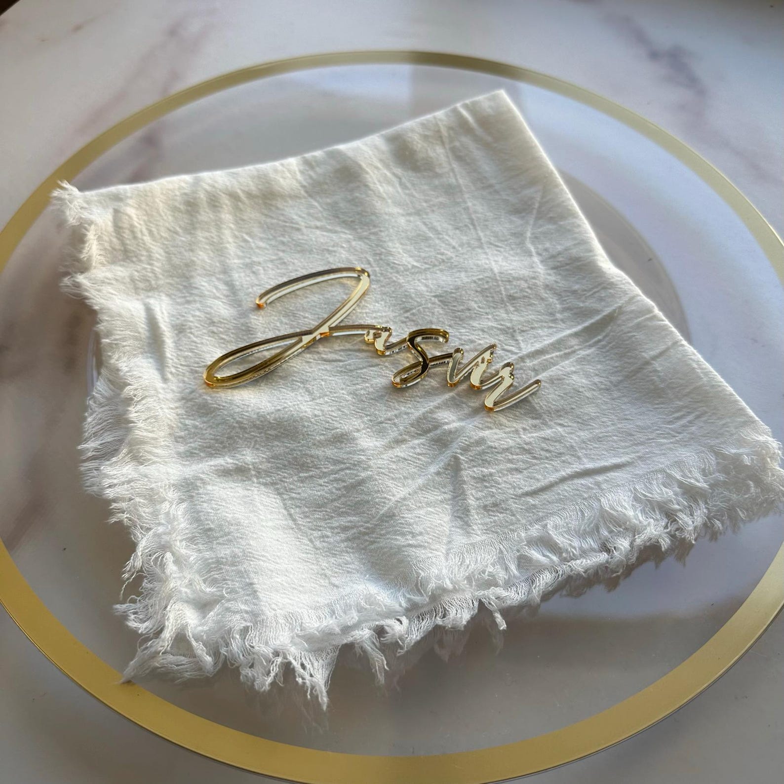 Acrylic Placeholders, Mirror Acrylic Placeholders, Wedding Decor ...