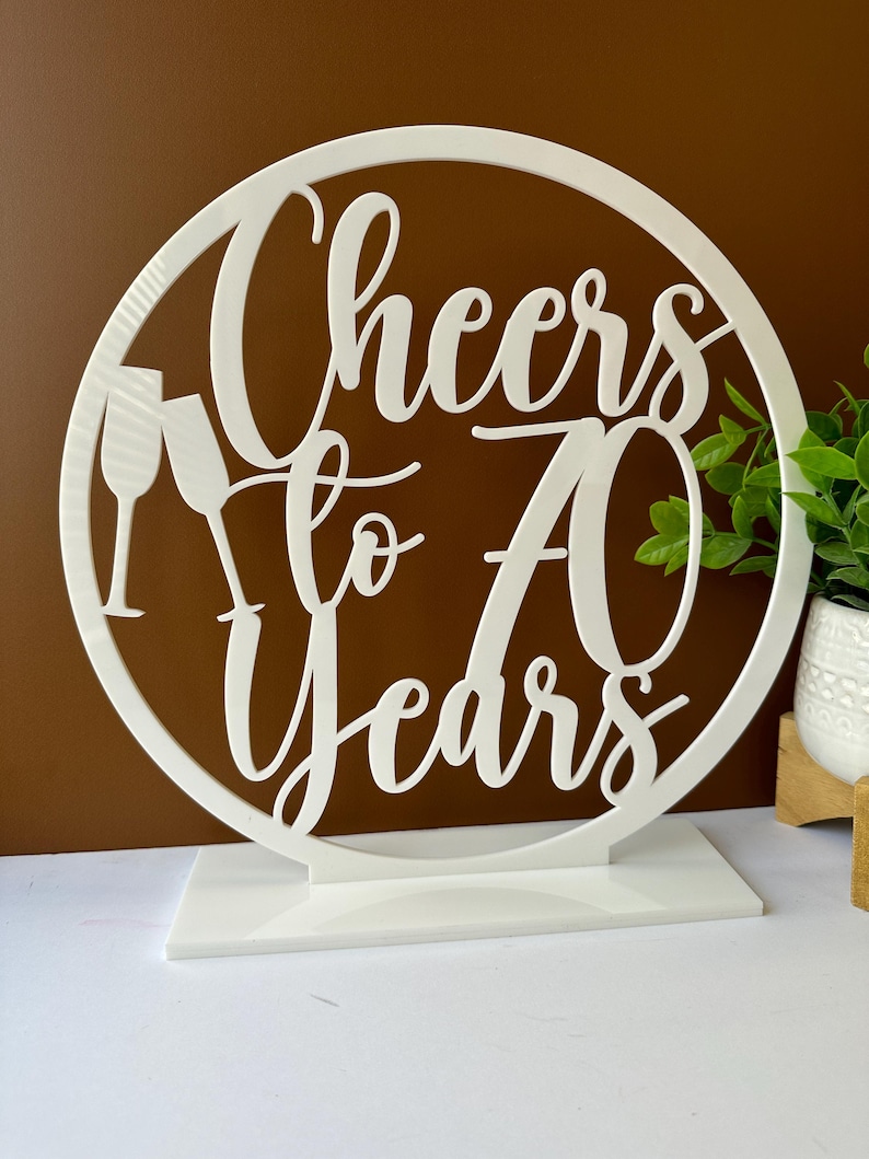 Personalized Acrylic Centerpiece Sign: Custom Party Decor - Etsy