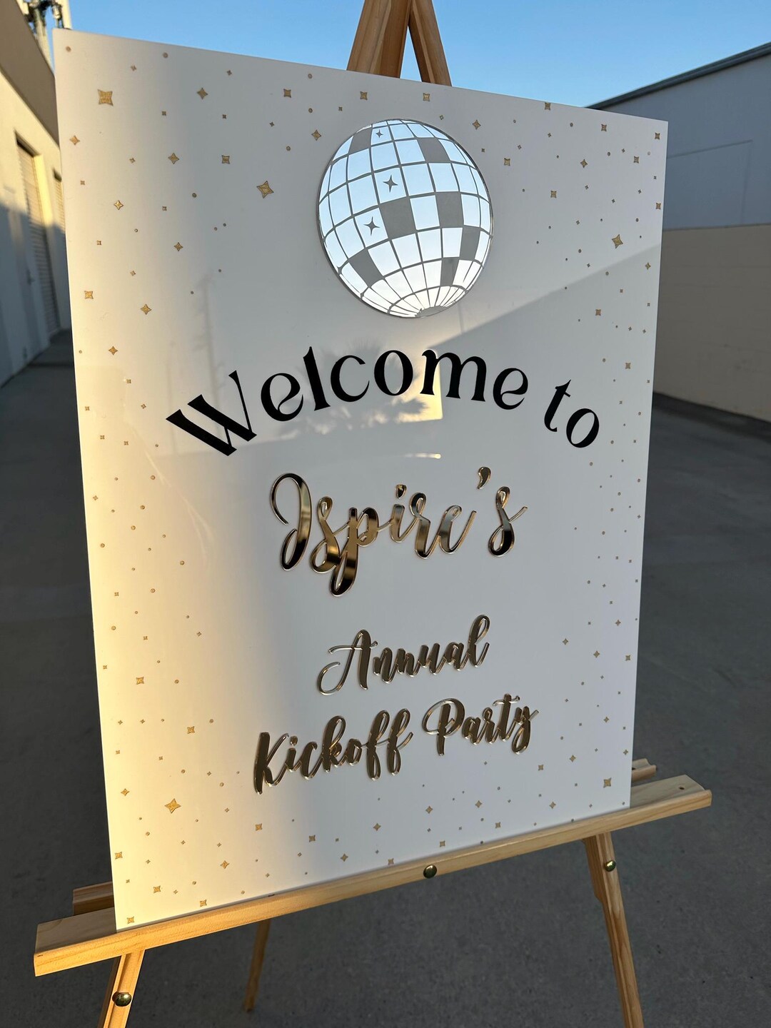 Disco Theme Welcome Sign, Welcome to Our Party, Custom Disco Sign ...