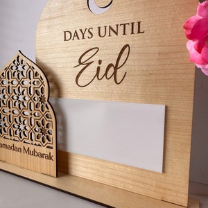 Countdown Until Eid Sign, Ramadan Day Sign, Eid Countdown Sign, Ramadan ...