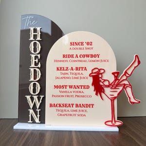 Rodeo Theme Acrylic Bar Sign: Western Cowboy Party Drink Menu - Etsy