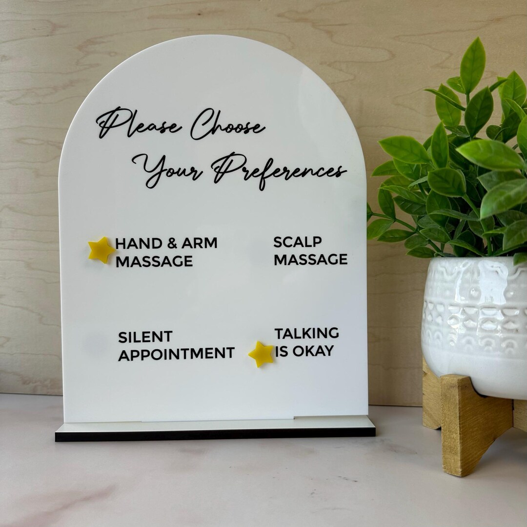 Acrylic Magnetic Choice Board: Star Magnet Preference Sign - Etsy