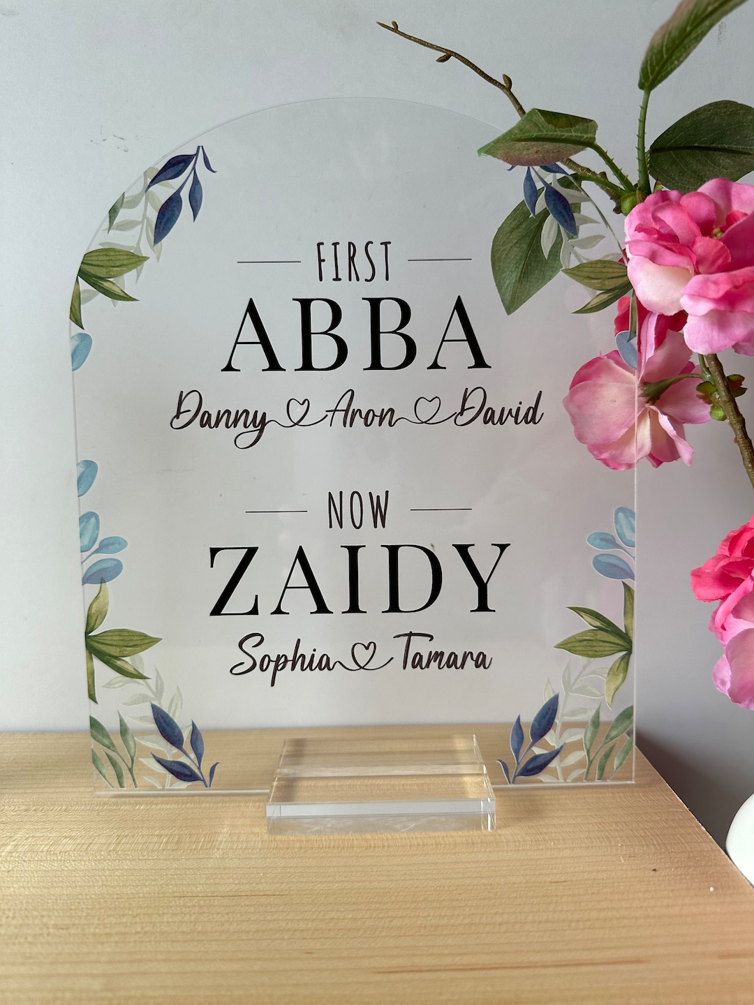Acrylic Plaque for Dad Father's Day Gift First Dad Now Grandpa Grandpa ...