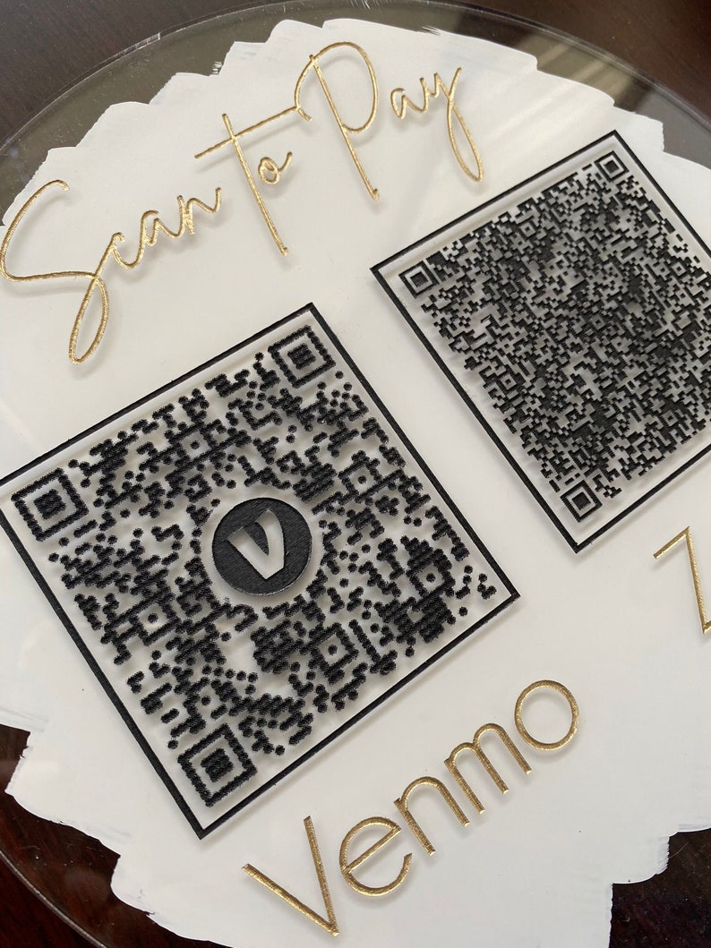 Scan to Pay Sign Scannable QR Code Sign Payment Acrylic | Etsy