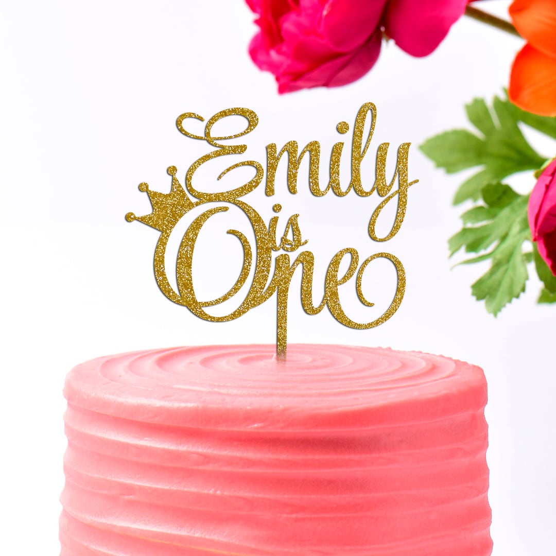 Personalized First Birthday Cake Topper: Acrylic Party Decor - Etsy