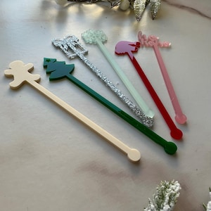 Christmas Party Drink Stirrers, Christmas Stir Sticks, Holiday Party ...
