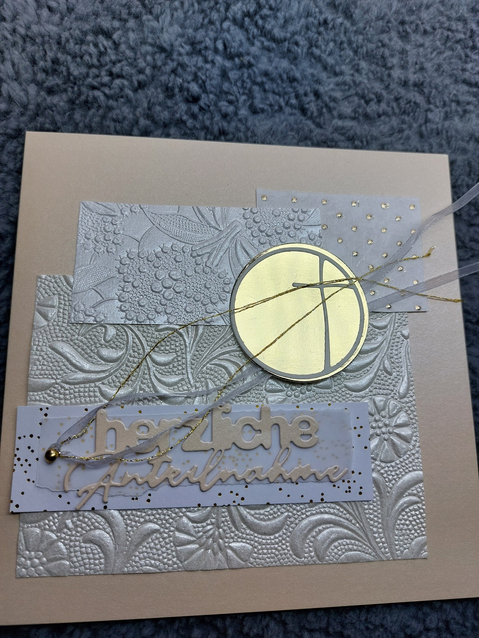 Mourning Card, Condolence Card, Handmade, a Silent Greeting, Memories ...