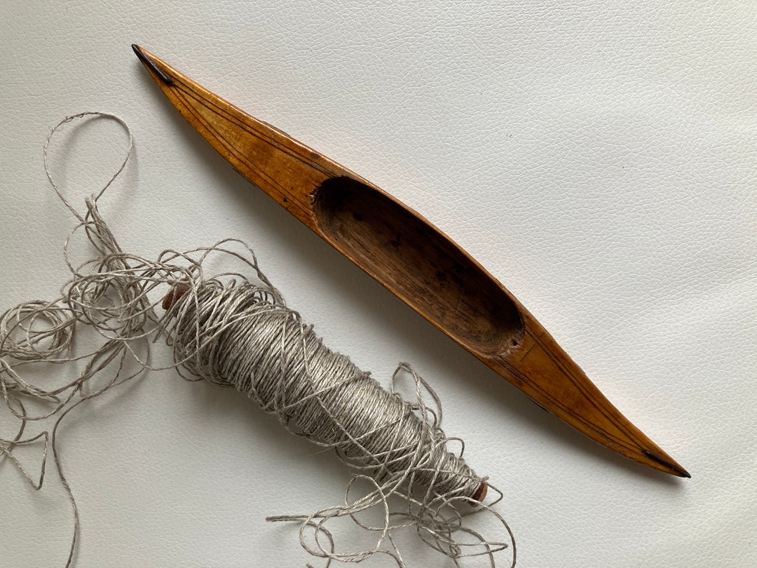Vintage Wooden Weaving Shuttle, Antique Textile Boat Shuttles ...