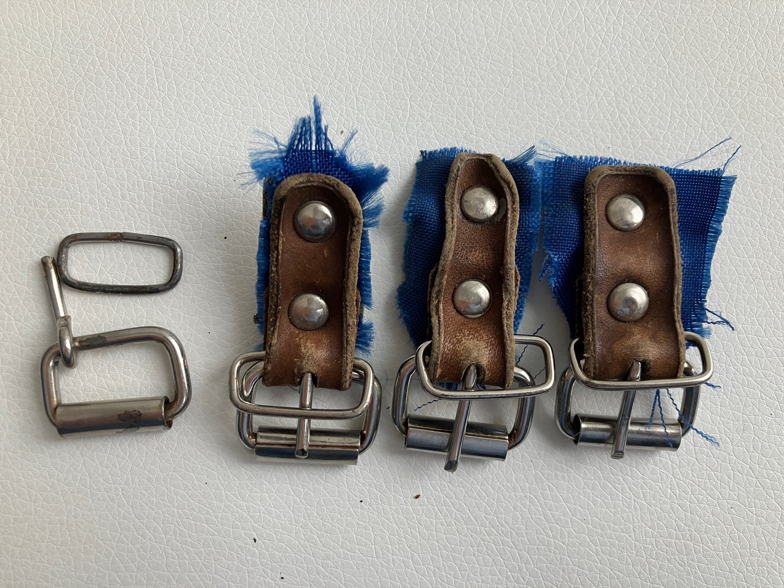 Vintage Buckles From Mid Century, 8 Used and Old Metal Buckles, Small ...