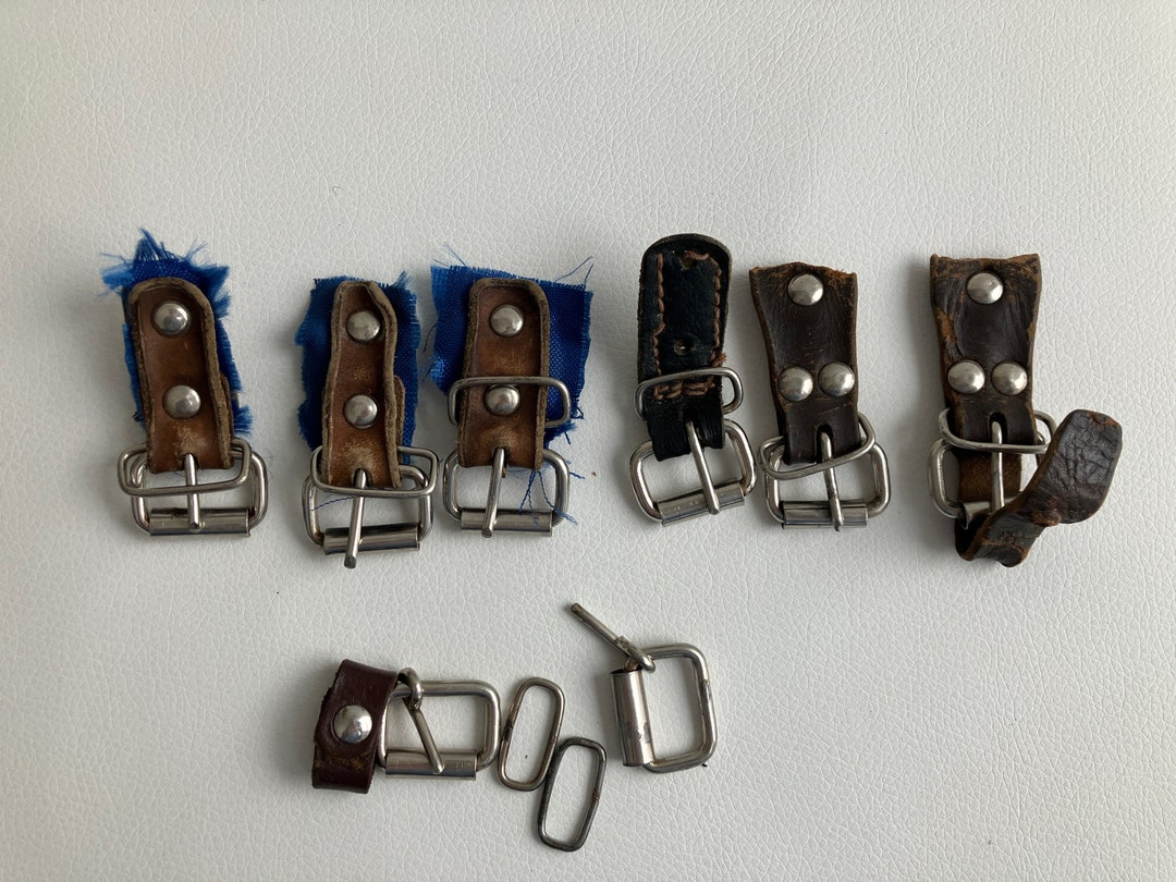 Vintage Buckles From Mid Century, 8 Used and Old Metal Buckles, Small ...