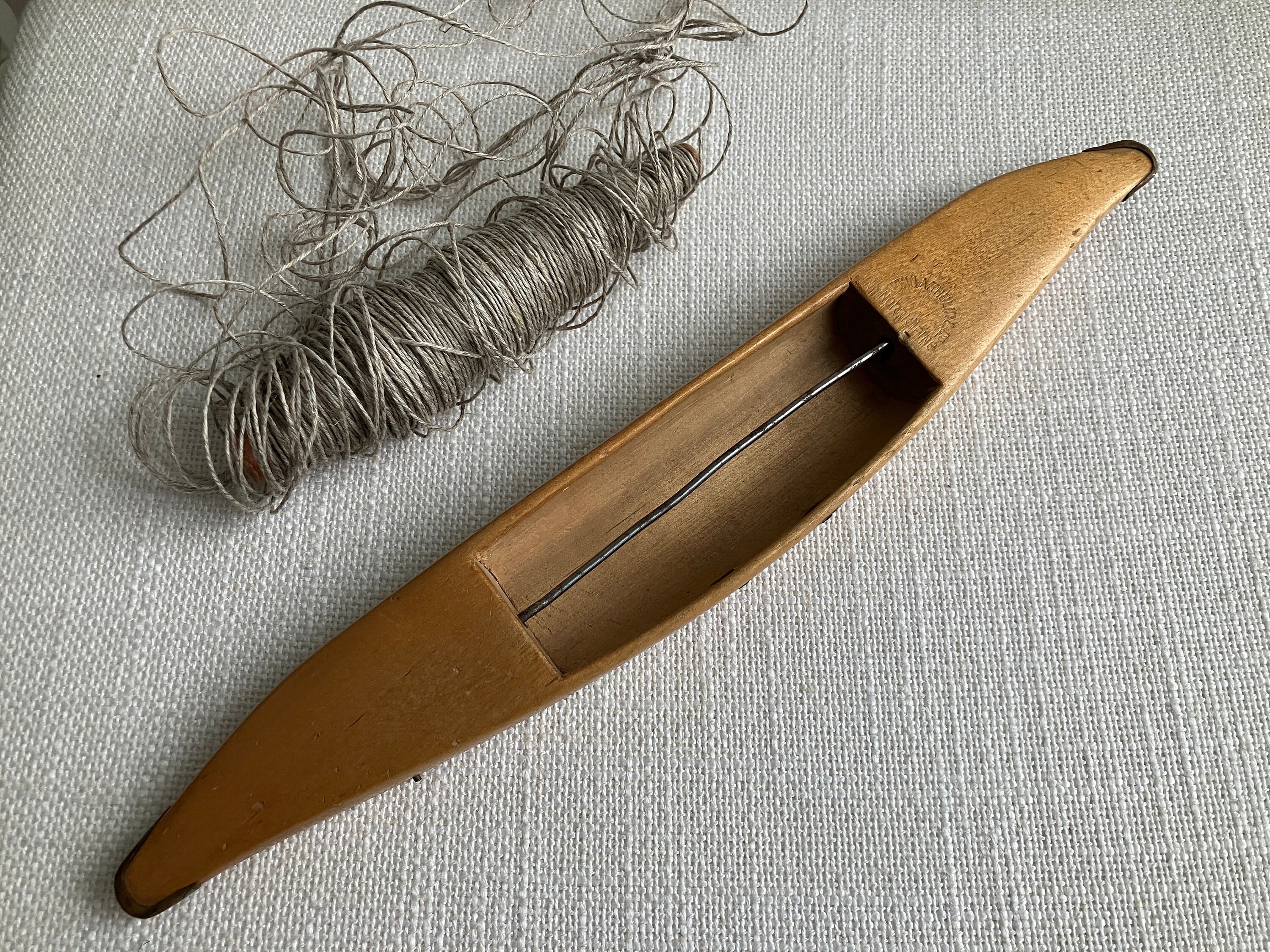 Vintage JOHN A THULIN & Co Wooden Weaving Shuttle, Loom Decor - Etsy