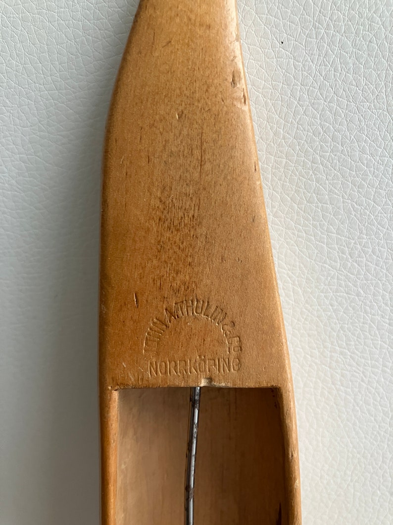 Vintage JOHN A THULIN & Co Wooden Weaving Shuttle, Loom Decor - Etsy