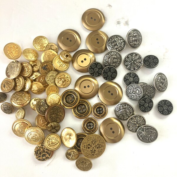 Large Metal Sewing Buttons - Etsy