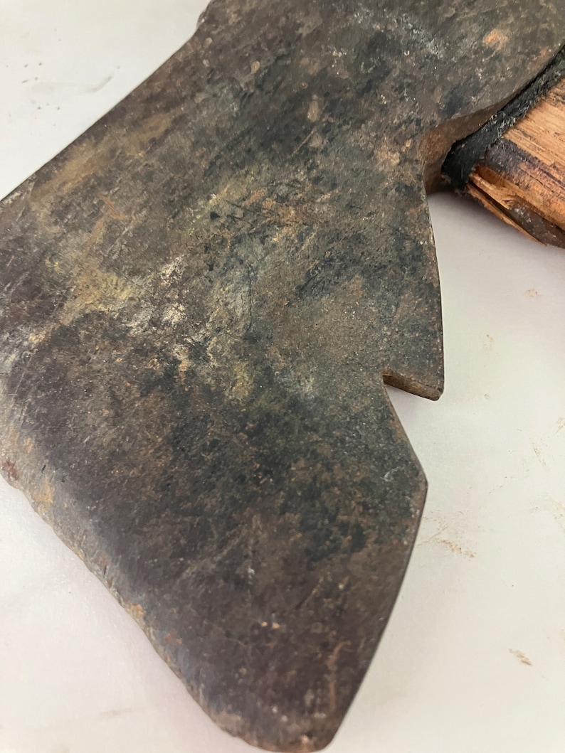 Old Vintage Primitive Hand Forged Rustic Iron Axe Hatchet Tomahawk ...