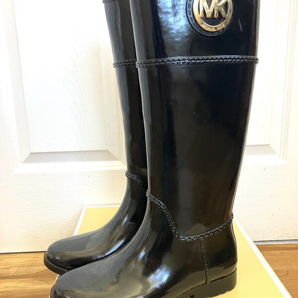 Monogram Rain Boots - Etsy