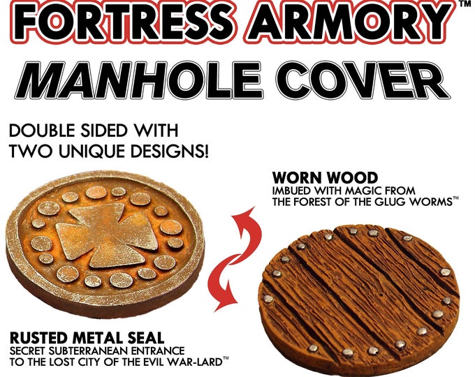 Custom Manhole Cover for MOTUC Castle Grayskull Masters of the Universe ...