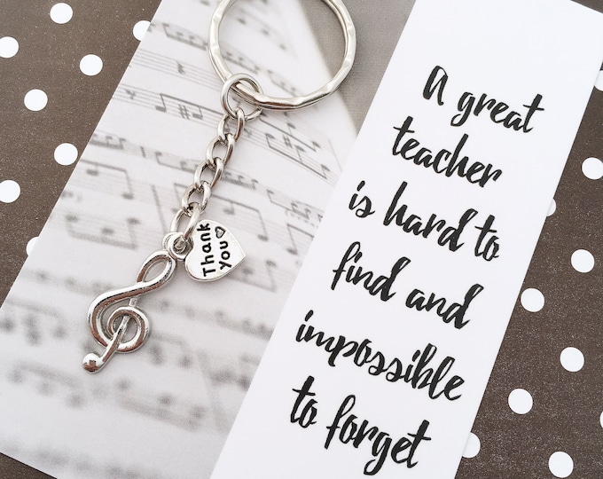 Music Teacher Gift: Thank You Tutor Leaving Christmas Present, Piano ...