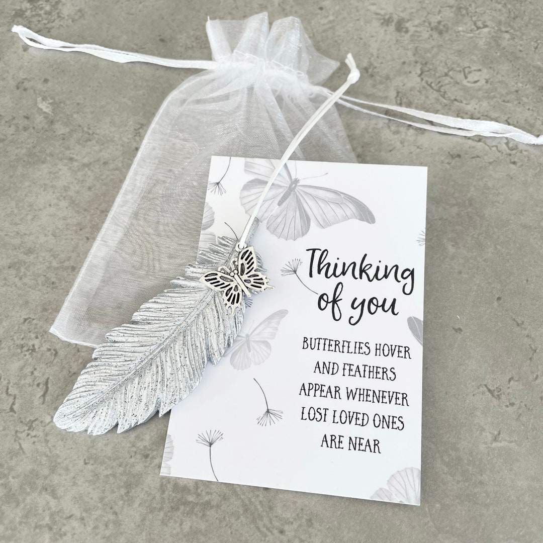 Sympathy Feather Gift: Memorial Loss Keepsake Present - Etsy
