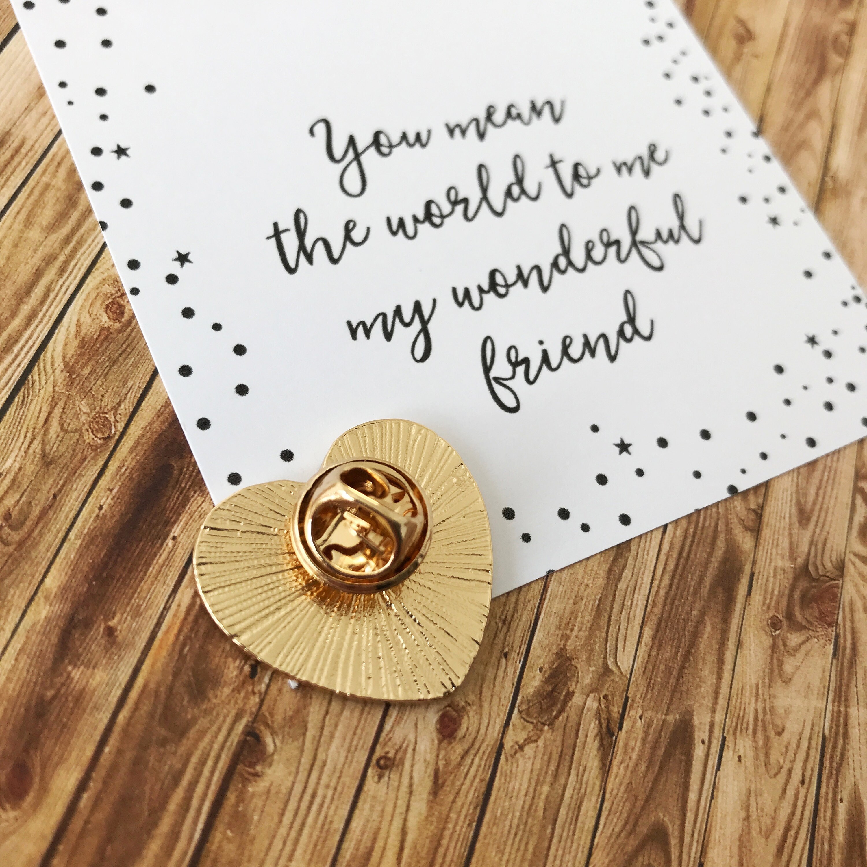 Special Friend Pin Gift You Mean the World to Me Friendship - Etsy UK