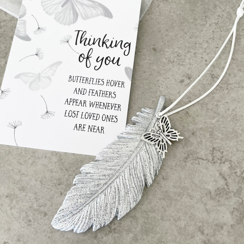 Sympathy Feather Gift: Memorial Loss Keepsake Present - Etsy