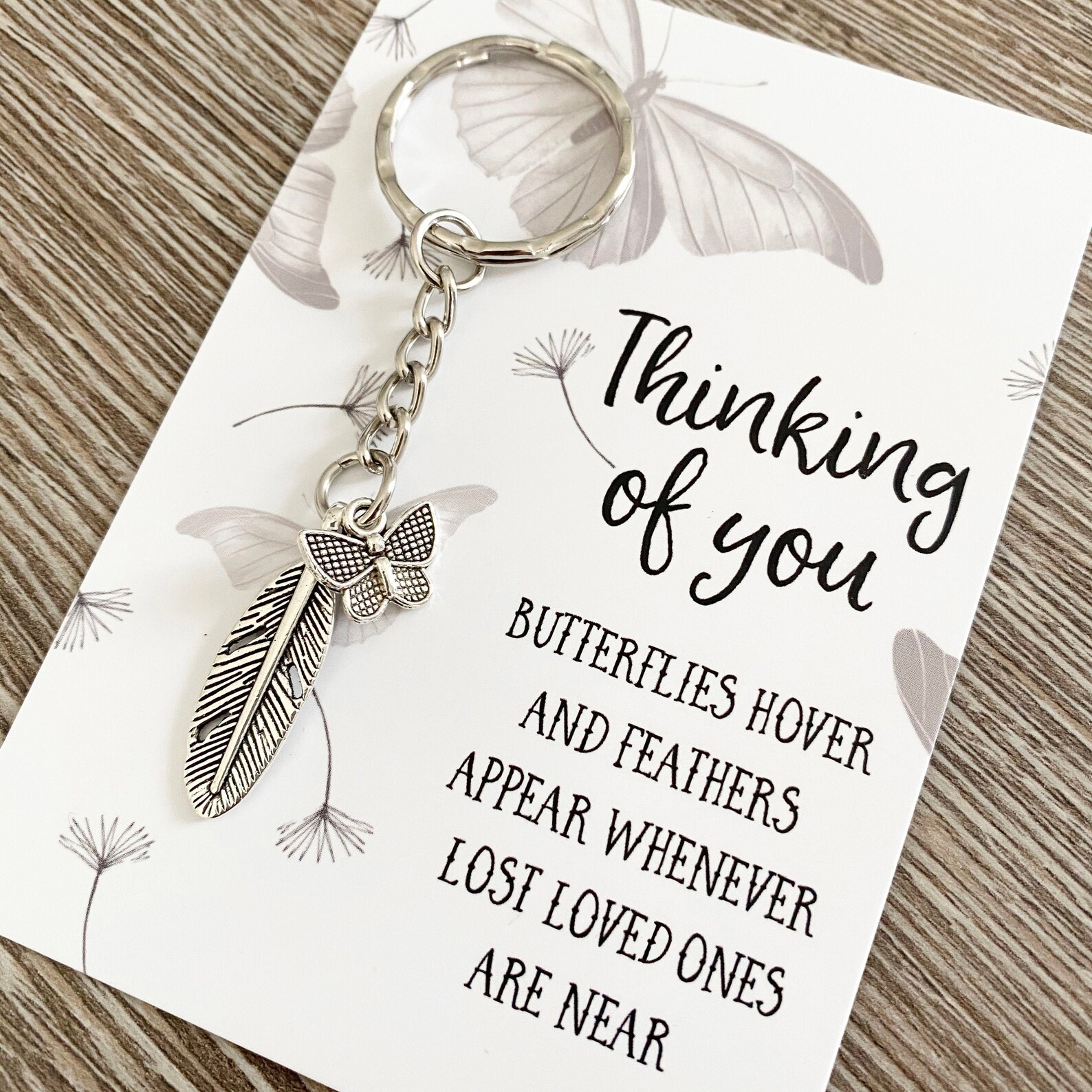 With Sympathy Feather Gift Funeral / in Memory of - Etsy UK