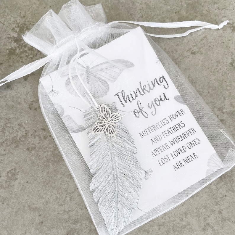 Sympathy Feather Gift: Memorial Loss Keepsake Present - Etsy