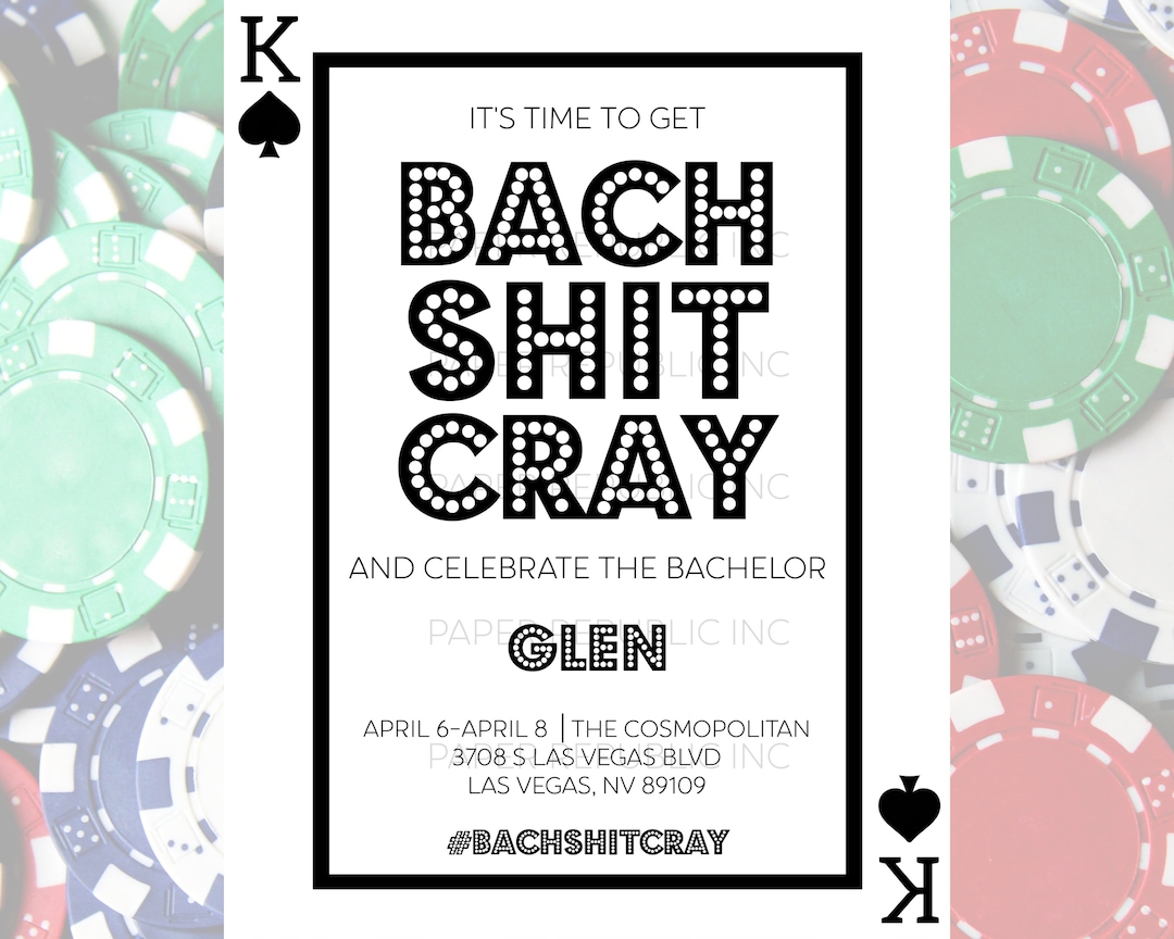 Bachelor Party Invitation - 100% Customizable - Digital or Printable ...