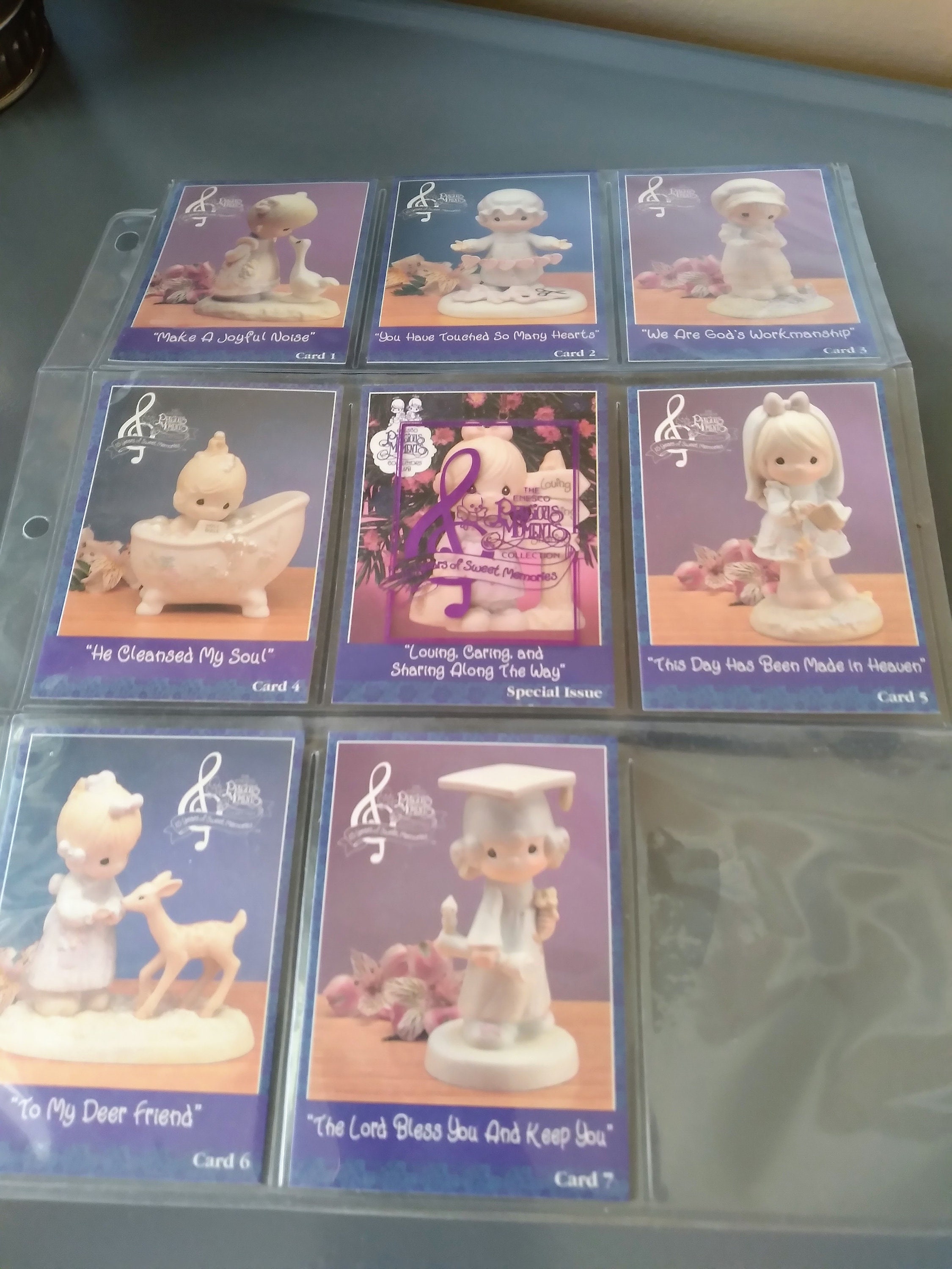 8 Precious Moments Trading Cards Collection, Collector Cards ...