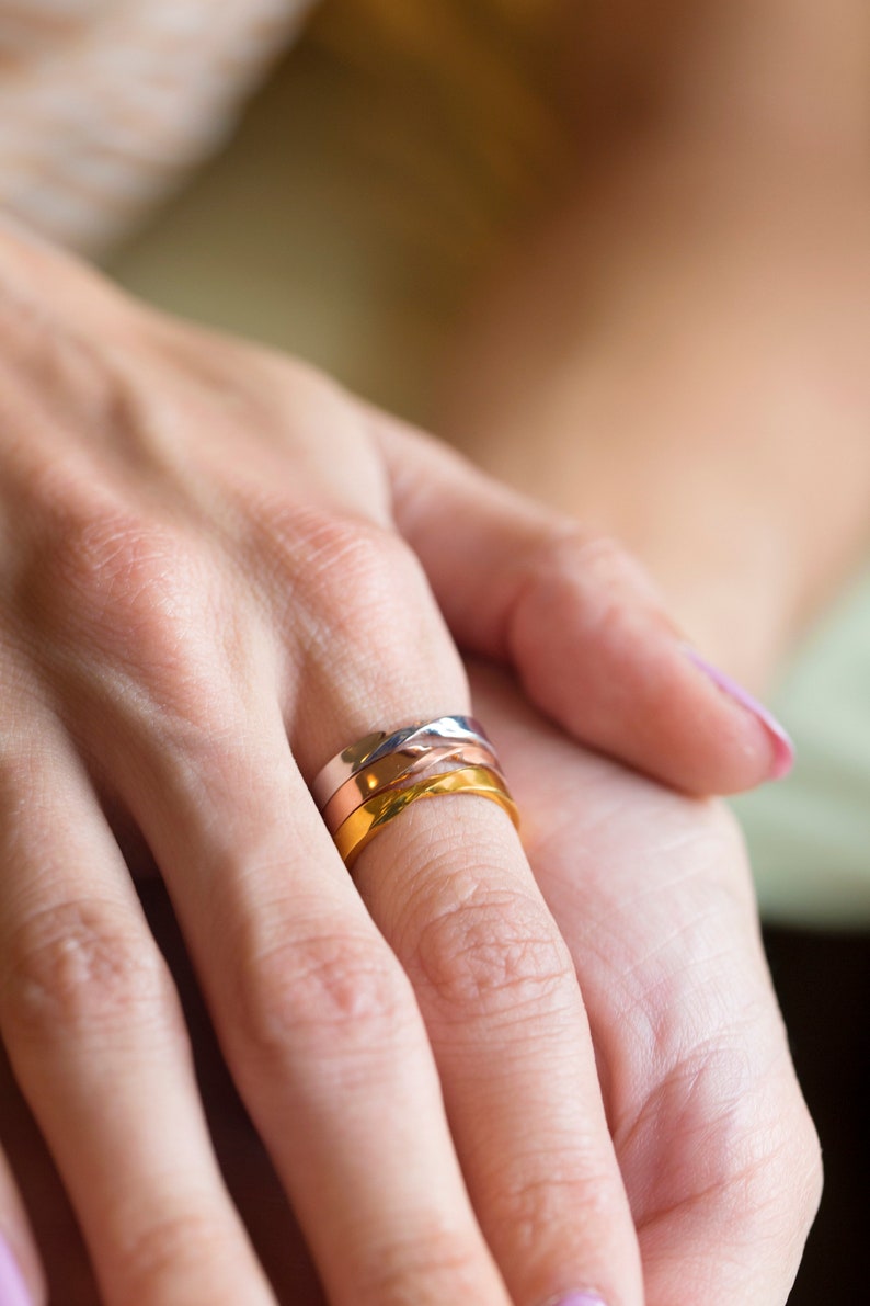 Mobius Ring Solid Gold Mobius Ring 10k Mobius Gold Ring 14k - Etsy