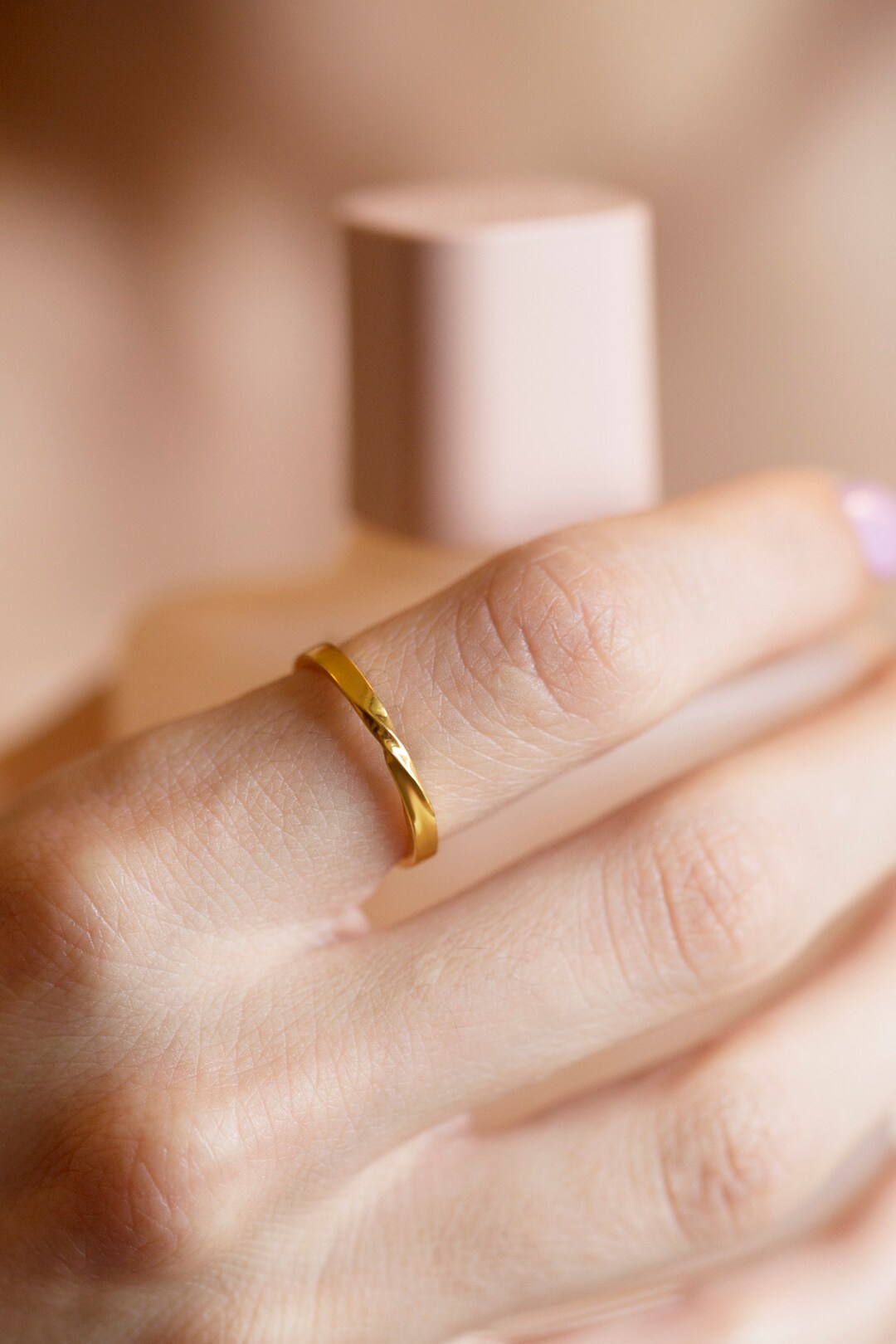 Mobius Ring, Solid Gold Mobius Ring, 10k Mobius Gold Ring, 14k Mobius ...