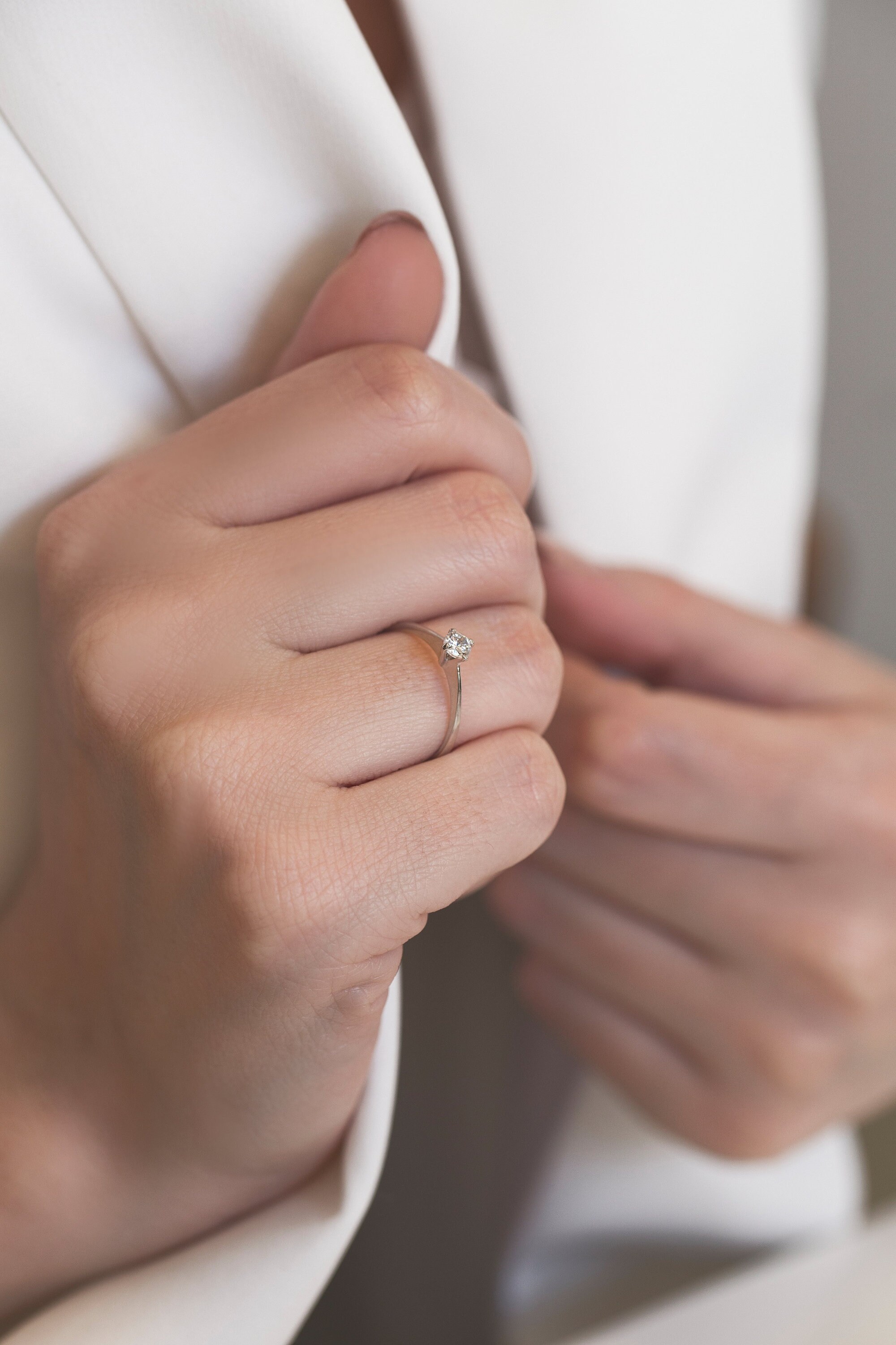 Real Gold 14K Engagement Ring Gold Diamond Halo Wedding Ring | Etsy