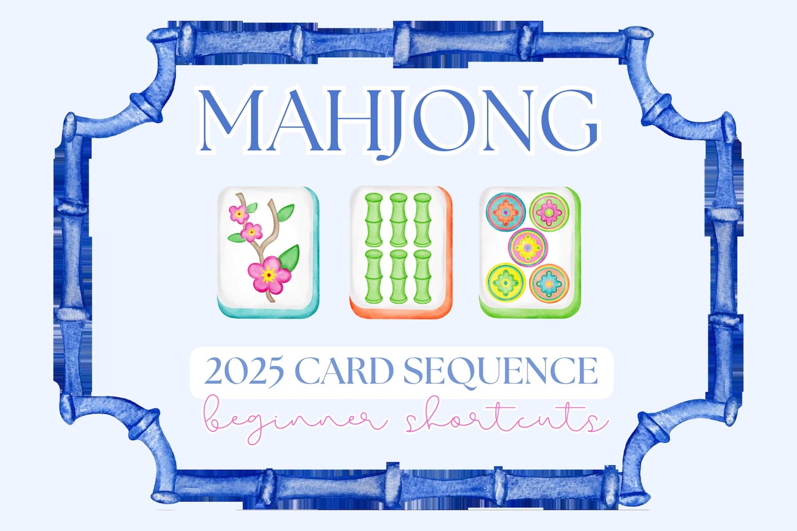 Mahjong 2025 Cheat Sheet: American Mahjong Quick Reference (printable ...