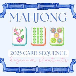 Mahjong 2025 Sequence Cheat Sheet for Beginners – American Mahjong ...