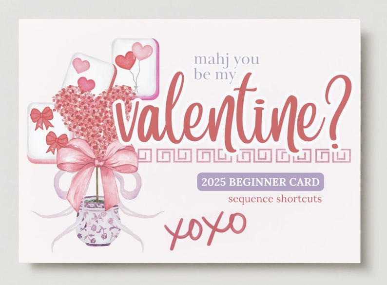 American Mahjong 2025 Sequence Cheat Sheet | Printable Mahjong Card ...