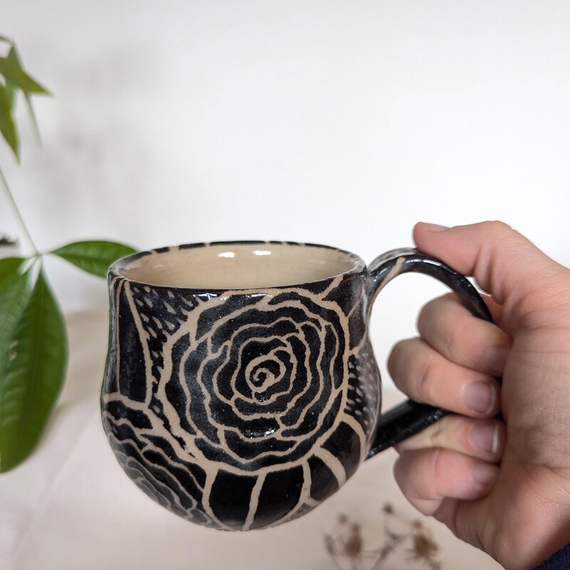 Sgraffito Mug - Etsy