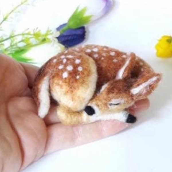 Needle Felted Deer - Etsy