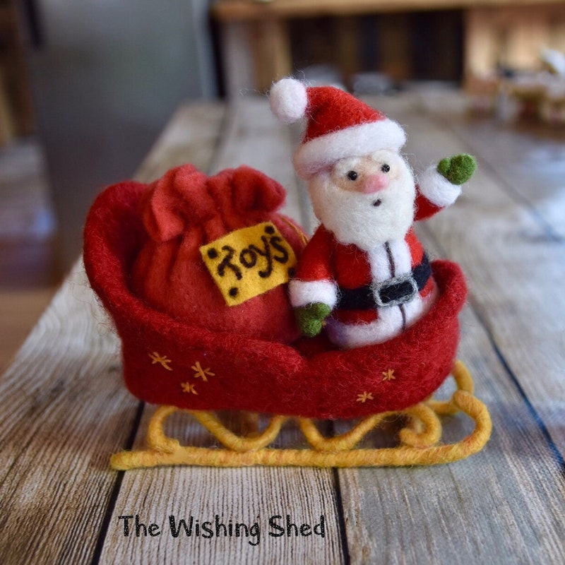 Needle Felted Santa - Etsy