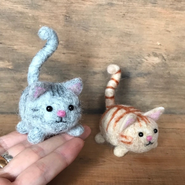 Needle Felted Cat - Etsy
