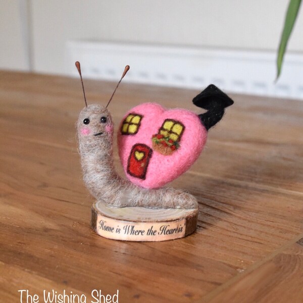 Needle Felted Snail - Etsy UK