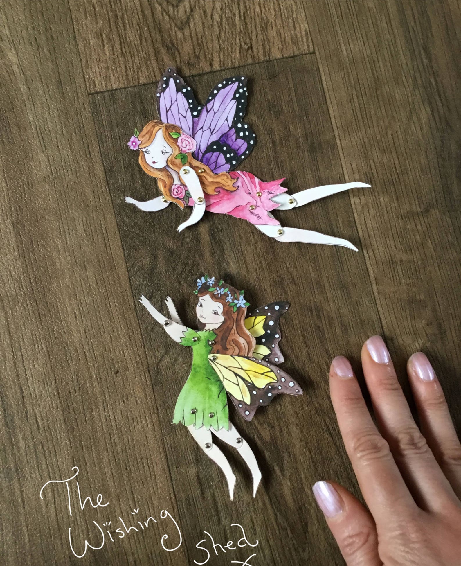 Articulated Paper Fairy Doll 'fern' the Wishing | Etsy