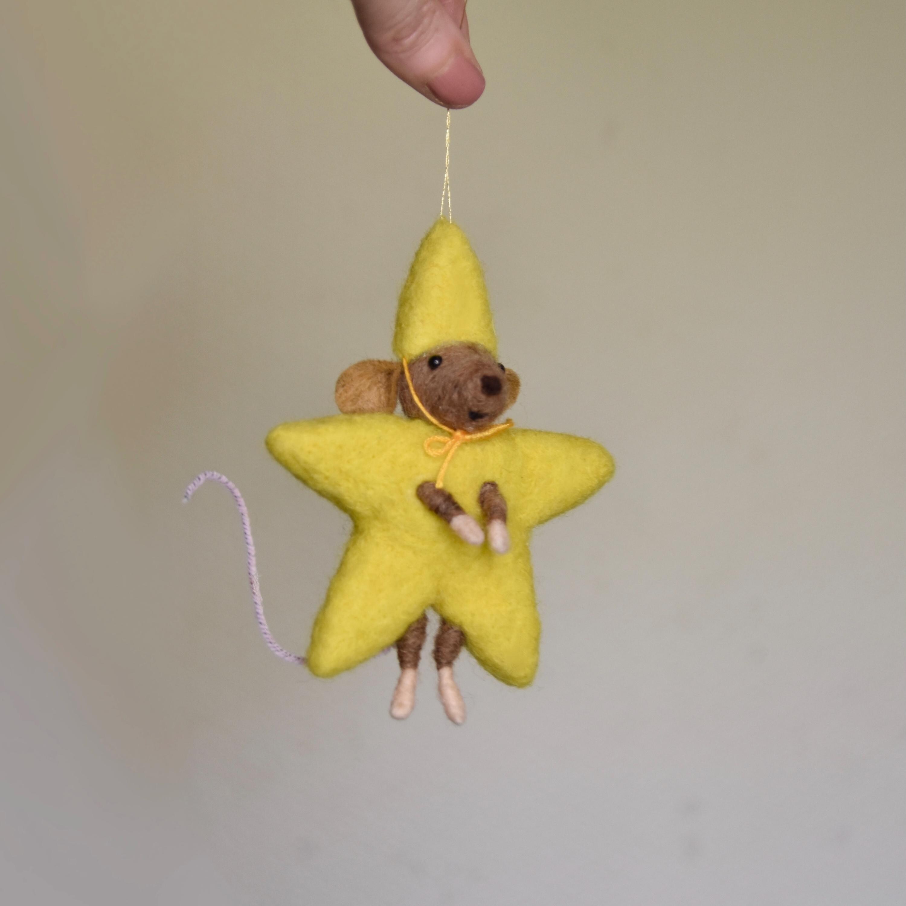 PDF FILES Needle Felt Pattern - Star Mouse Ornament - Christmas Mice - Etsy