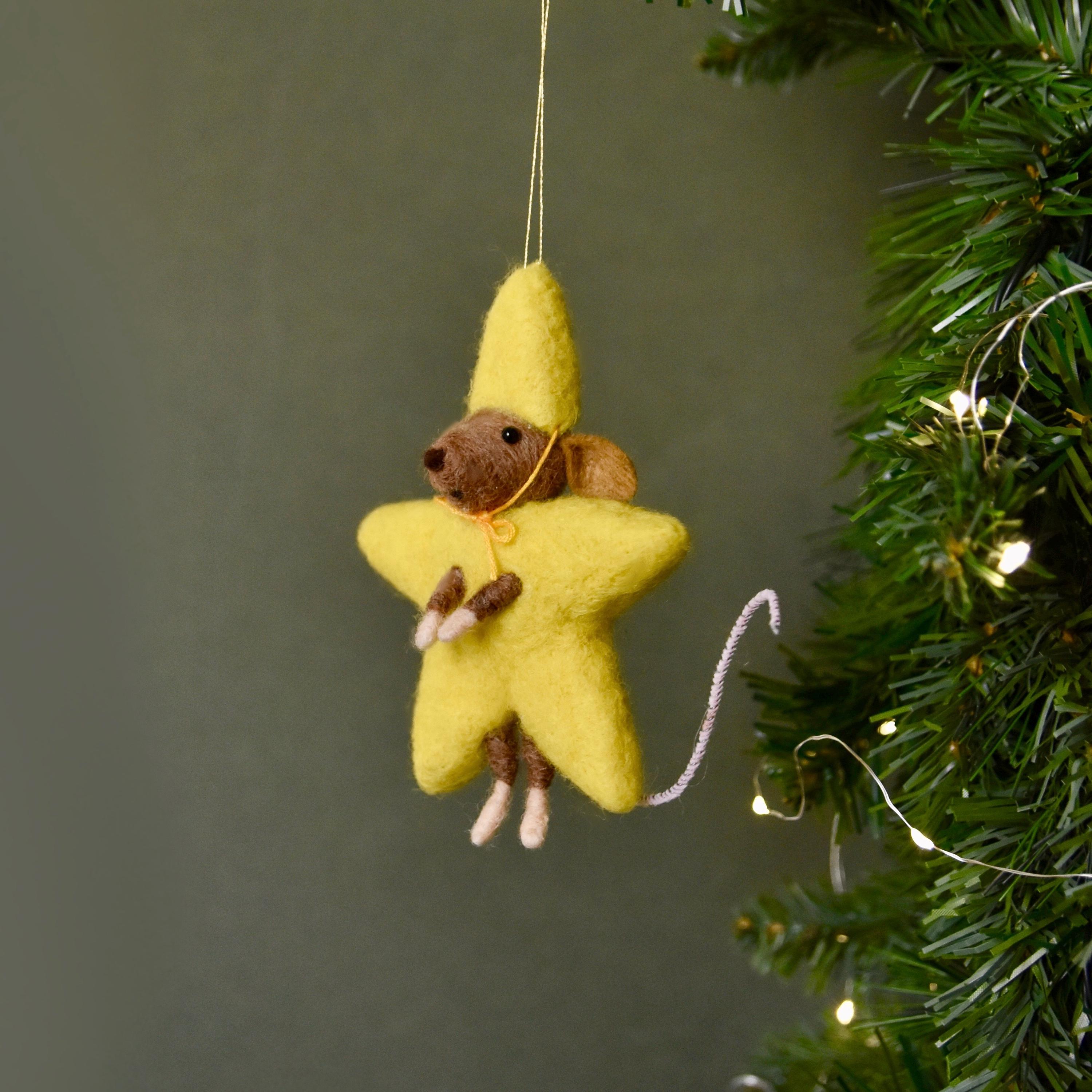 PDF FILES Needle Felt Pattern - Star Mouse Ornament - Christmas Mice - Etsy
